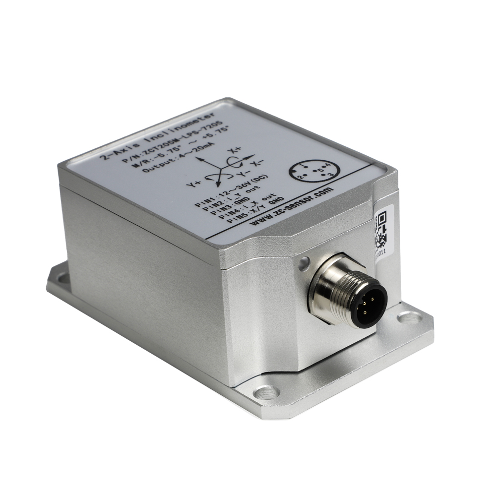 Inclinometer current output 4-20mA high resolution